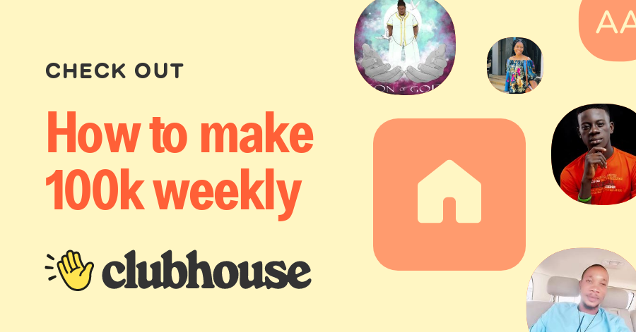 How to make 100k weekly