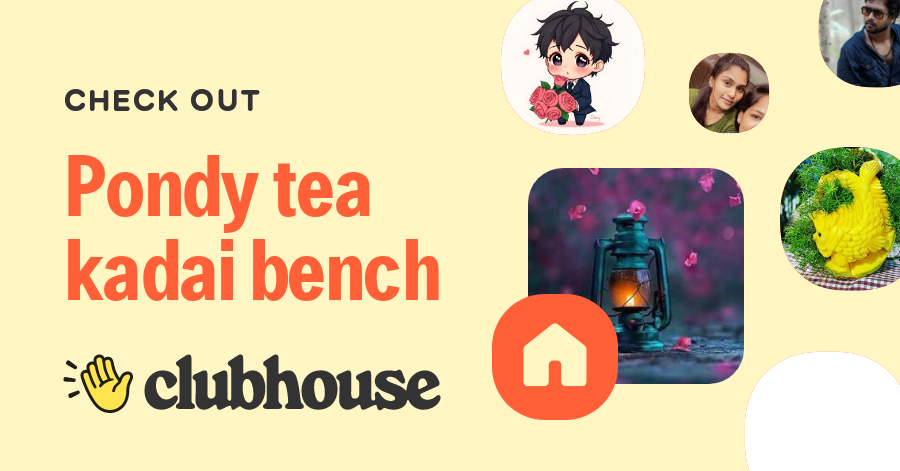Pondy tea kadai bench