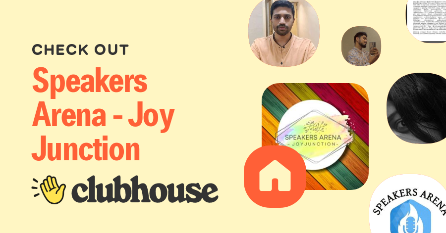 Speakers Arena - Joy Junction