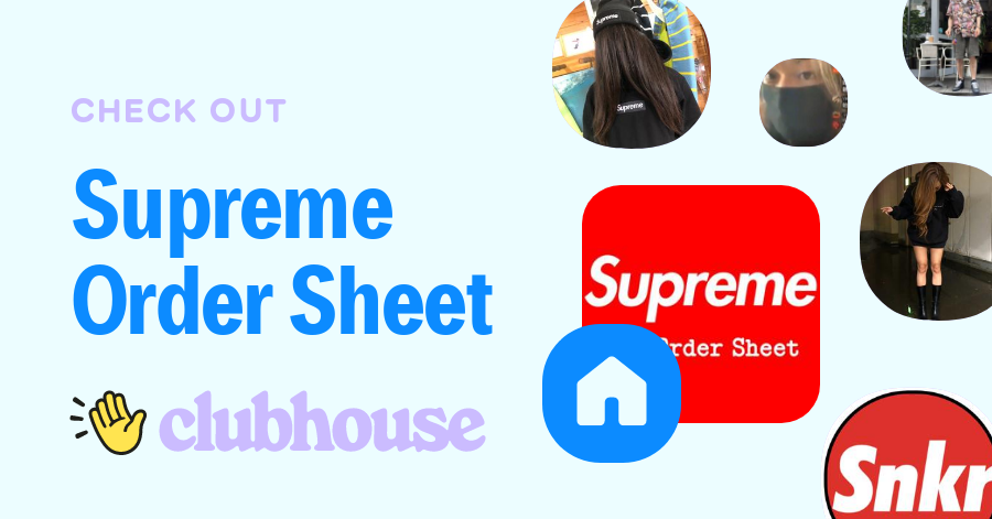 Supreme Order Sheet