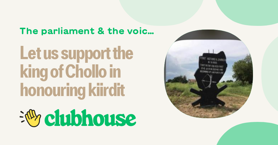 Let us support the king of Chollo in honouring kiirdit