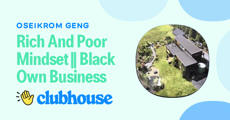 Join Rich And Poor Mindset || Black Own Business