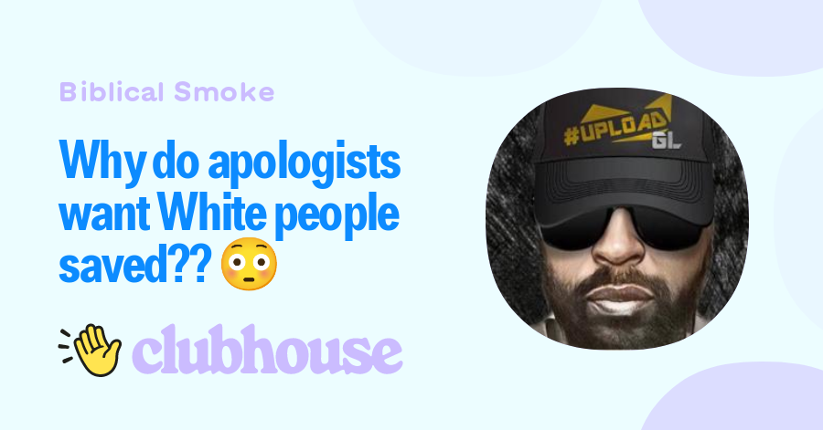 Why do apologists want White people saved?? 😳