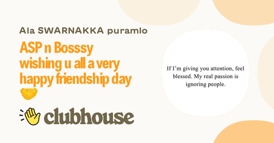 ASP n Bosssy wishing u all a very happy friendship day 🤝 - Ala ...