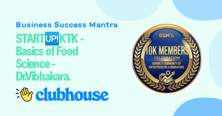 START🆙KTK - Basics of Food Science - Dr.Vibhakara.