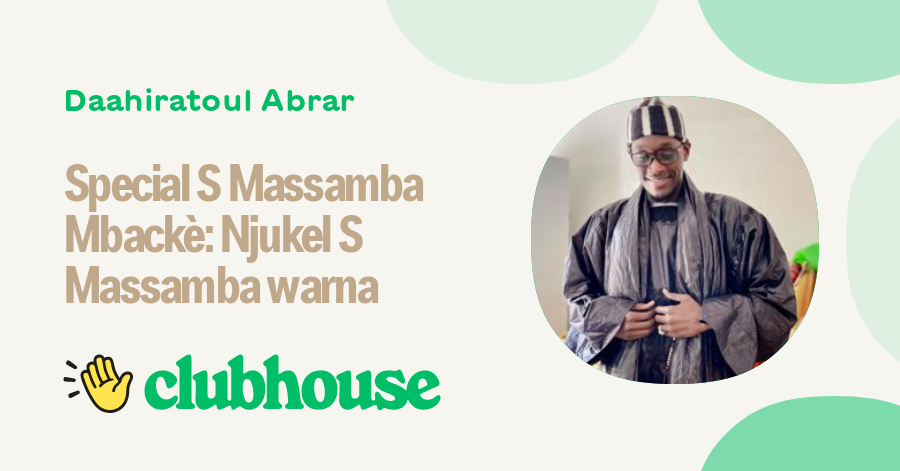 Special S Massamba Mbackè: Njukel S Massamba warna
