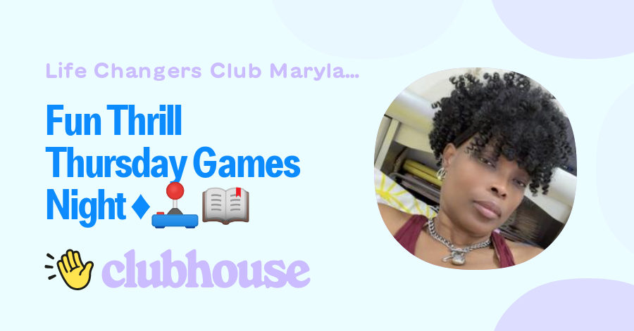 Fun Thrill Thursday Games Night ♦️🕹📖