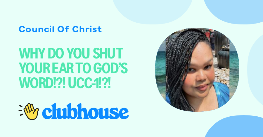 WHY DO YOU SHUT YOUR EAR TO GOD’S WORD!?! UCC-1!?!