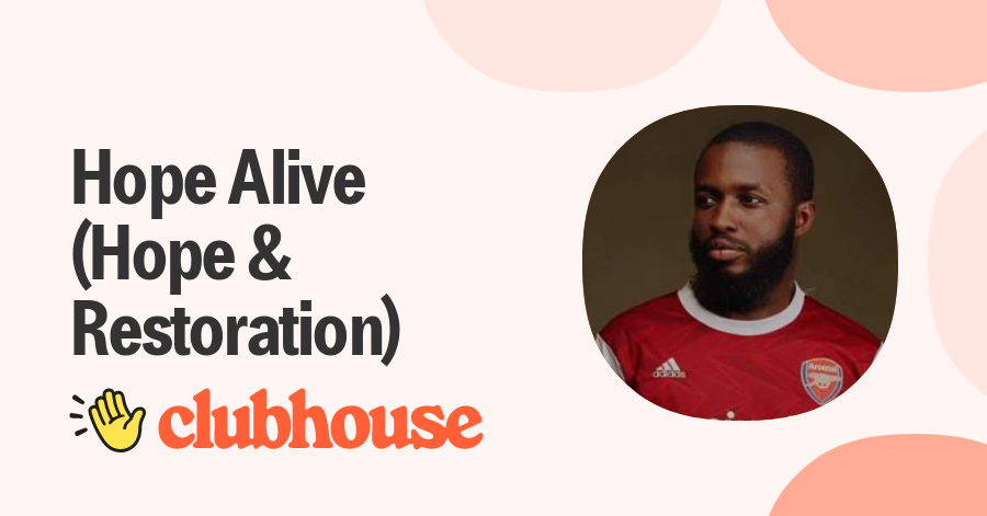 Join Hope Alive (Hope & Restoration)