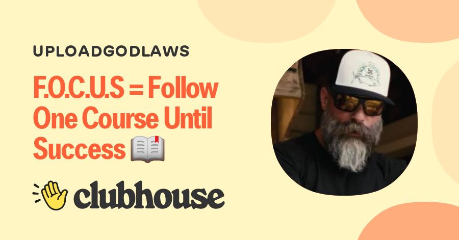 F.O.C.U.S = Follow One Course Until Success 📖
