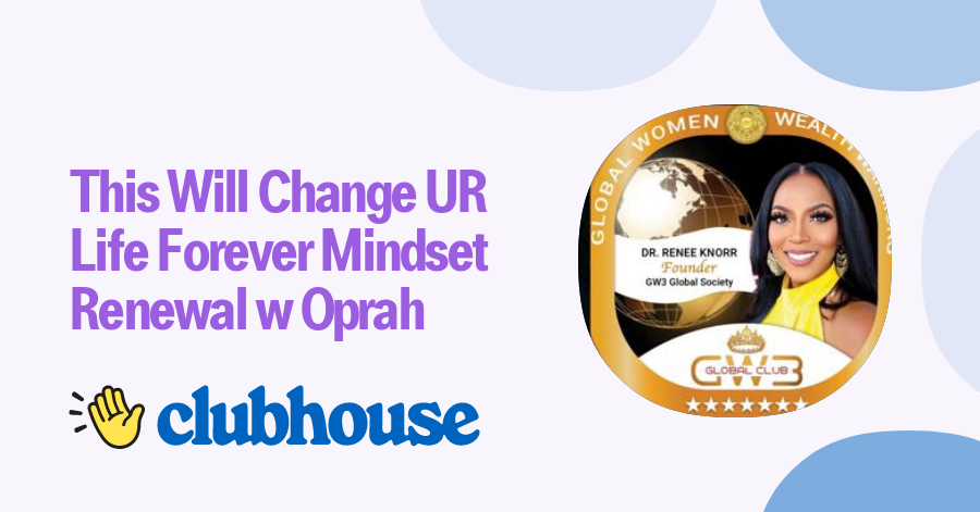 This Will Change UR Life Forever Mindset Renewal w Oprah