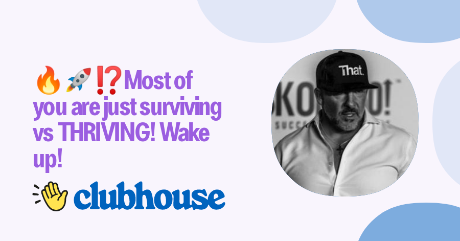 Join 🔥🚀⁉️Most of you are just surviving vs THRIVING! Wake up!