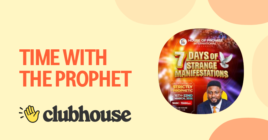 Join TIME WITH THE PROPHET