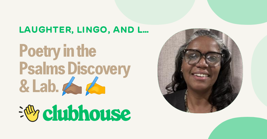 Poetry in the Psalms Discovery & Lab. 🏽 ️