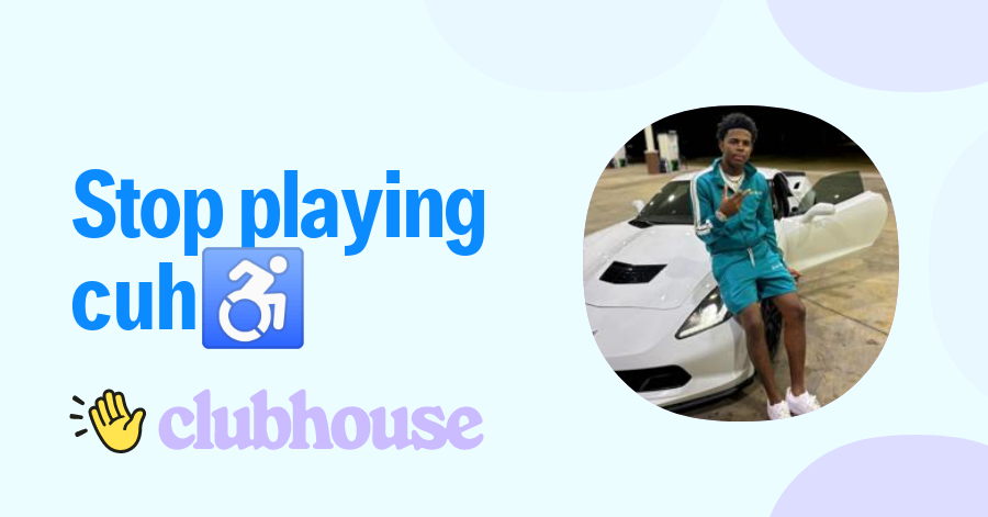 Stop playing cuh♿️