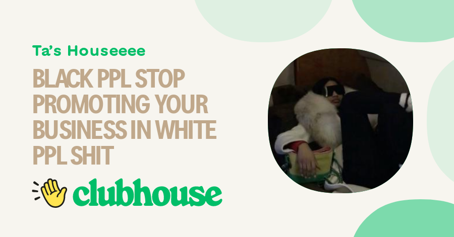 BLACK PPL STOP PROMOTING YOUR BUSINESS IN WHITE PPL SHIT