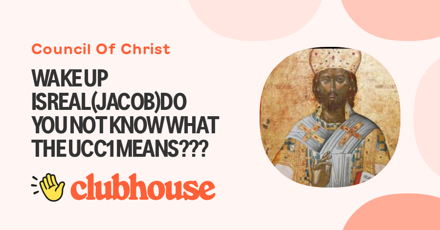 WAKE UP ISREAL(JACOB)DO YOU NOT KNOW WHAT THE UCC1 MEANS???