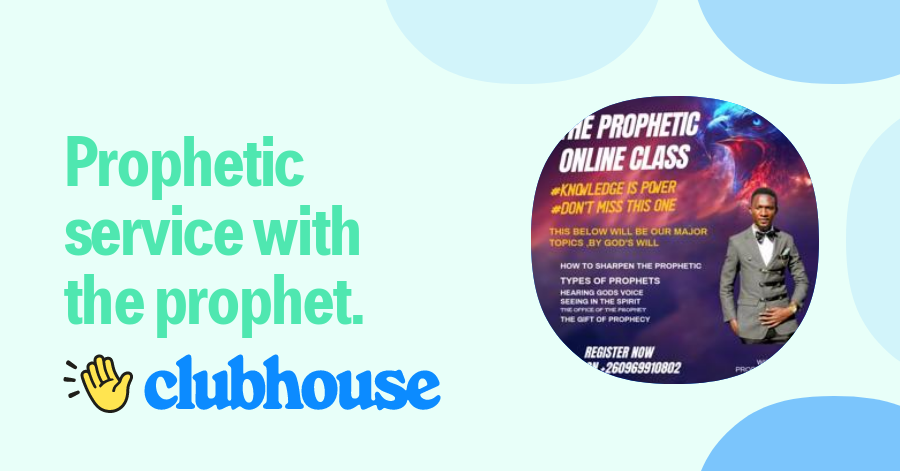 Prophetic service with the prophet.