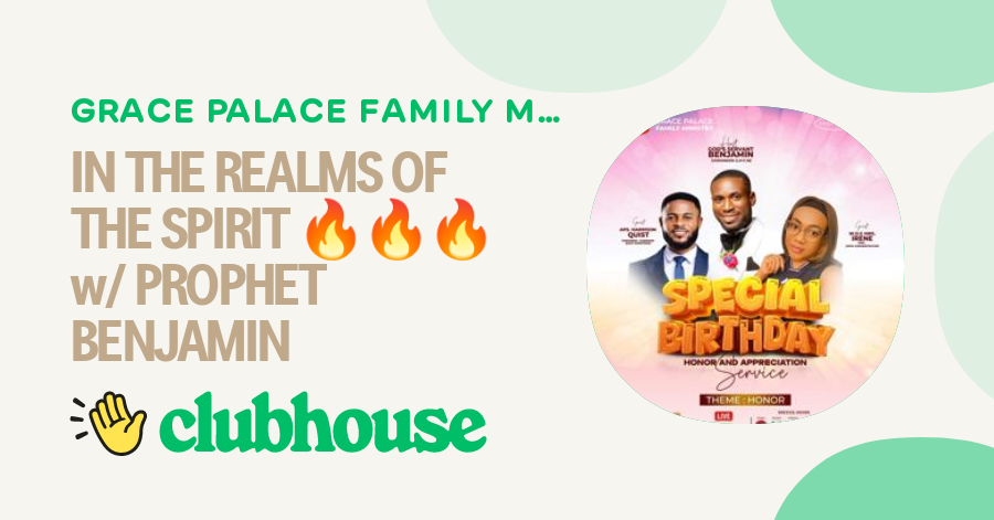 IN THE REALMS OF THE SPIRIT 🔥🔥🔥 w/ PROPHET BENJAMIN