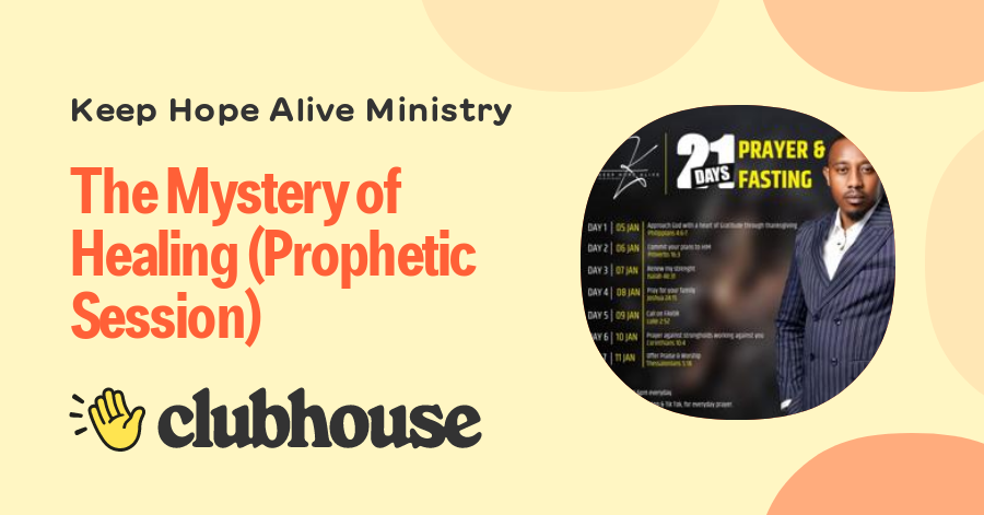 The Mystery of Healing (Prophetic Session)