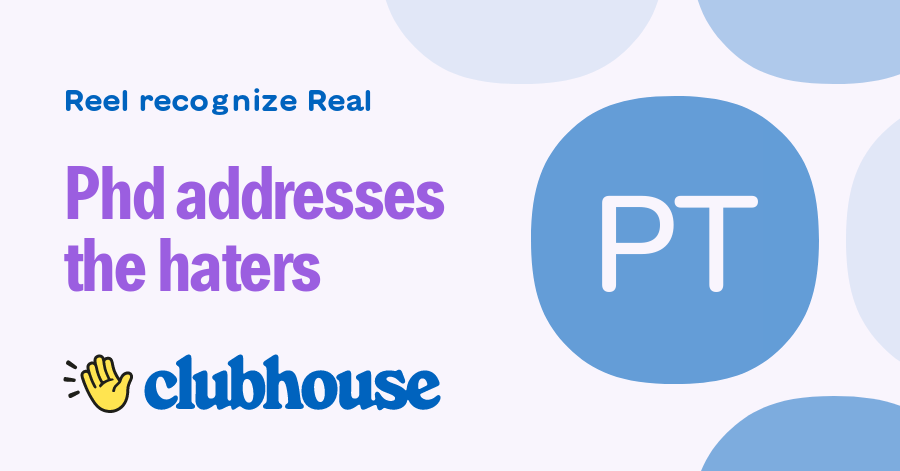 Join Phd addresses the haters