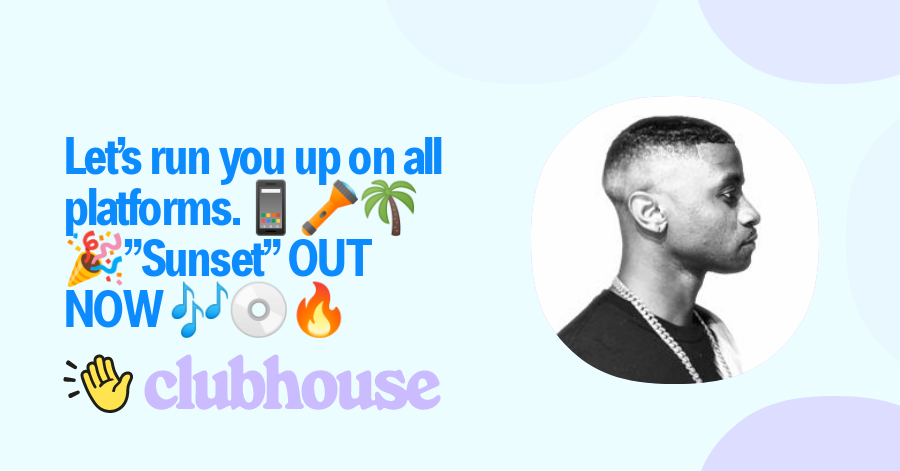 Join Let’s run you up on all platforms.📱🔦🌴 🎉”Sunset” OUT NOW 🎶💿🔥