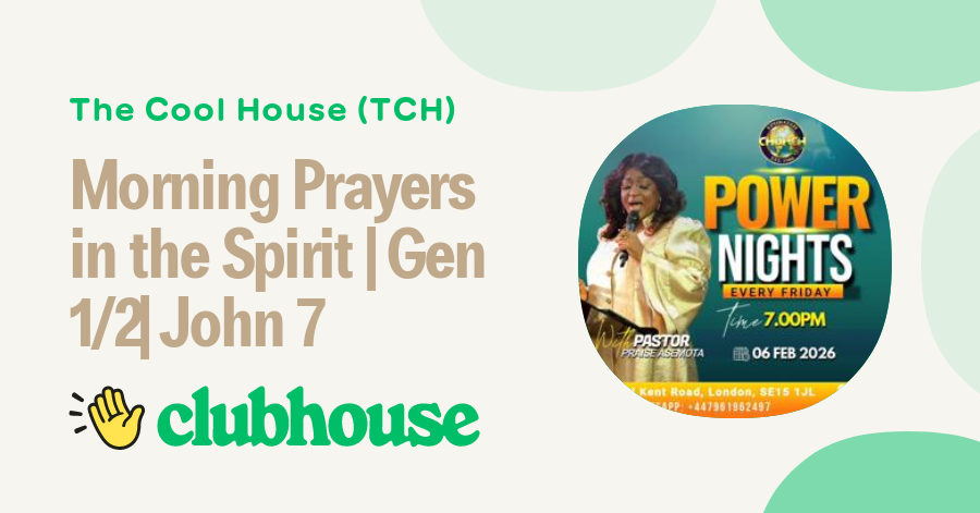 Morning Prayers in the Spirit | Gen 1/2| John 7