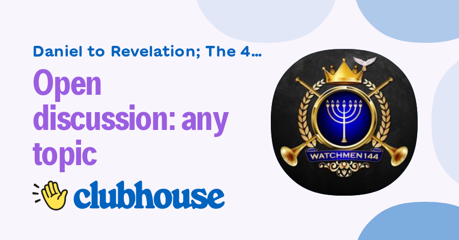 Open discussion: any topic