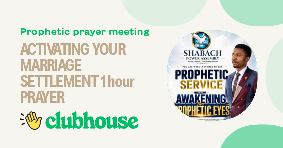 ACTIVATING YOUR MARRIAGE SETTLEMENT 1 hour PRAYER