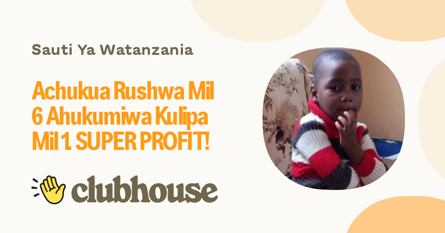 Join Achukua Rushwa Mil 6 Ahukumiwa Kulipa Mil 1. SUPER PROFIT!