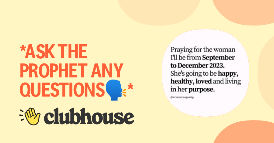 *ASK THE PROPHET ANY QUESTIONS🗣*
