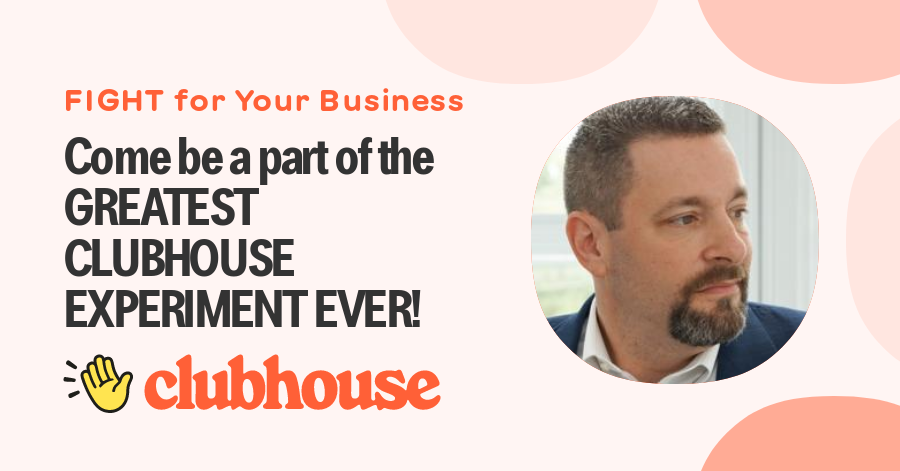 Come be a part of the GREATEST CLUBHOUSE EXPERIMENT EVER!
