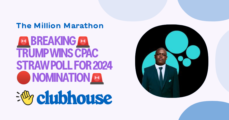 🚨BREAKING🚨 TRUMP WINS CPAC STRAW POLL FOR 2024 🔴 NOMINATION🚨