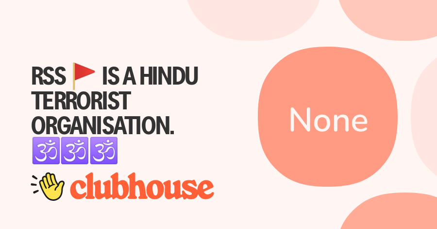 Join RSS 🚩 IS A HINDU TERRORIST ORGANISATION. 🕉️🕉️🕉️