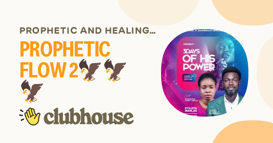 Join PROPHETIC FLOW 2🦅🦅🦅