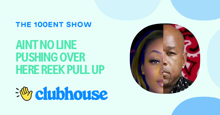 AINT NO LINE PUSHING OVER HERE REEK PULL UP