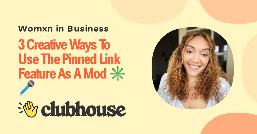3 Creative Ways To Use The Pinned Link Feature As A Mod ️🎤