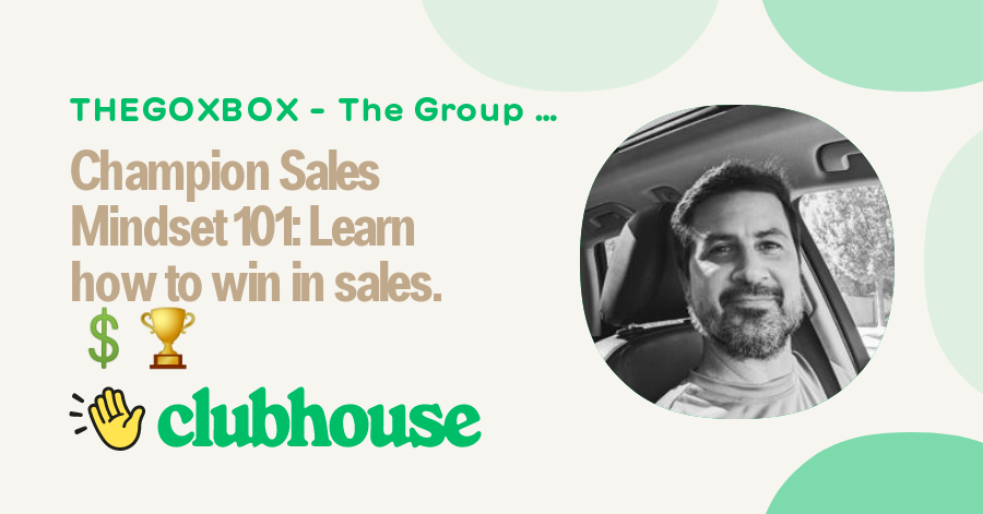 Champion Sales Mindset 101: Learn how to win in sales. 💲🏆
