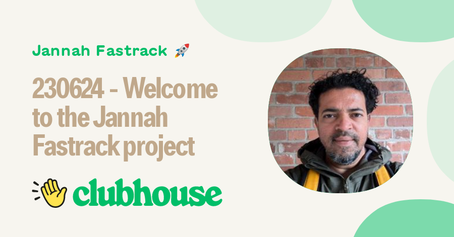 230624 - Welcome to the Jannah Fastrack project