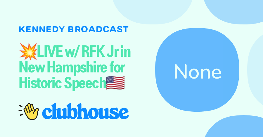 Join 💥LIVE w/ RFK Jr in New Hampshire for Historic Speech🇺🇸
