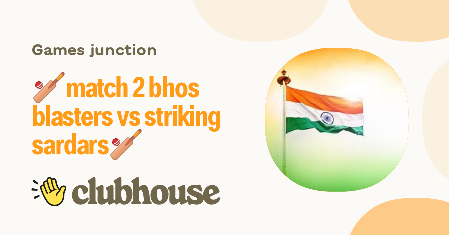 Join 🏏match 2 bhos blasters vs striking sardars🏏