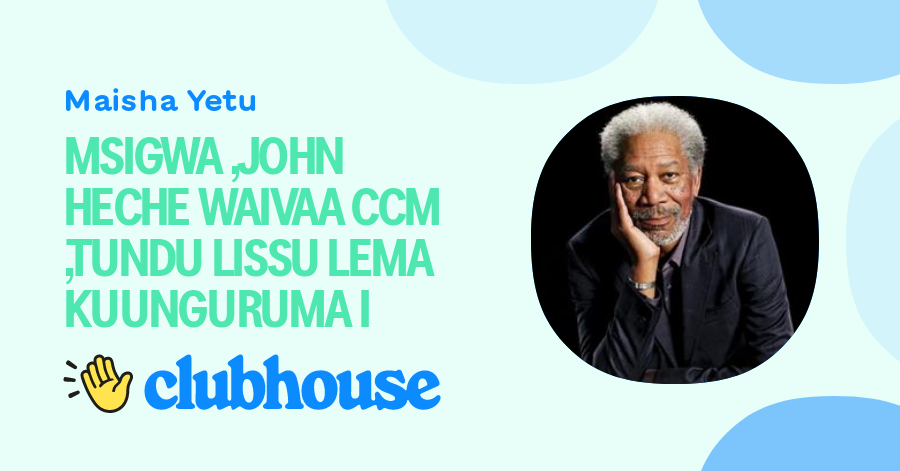 MSIGWA ,JOHN HECHE WAIVAA CCM ,TUNDU LISSU LEMA KUUNGURUMA I