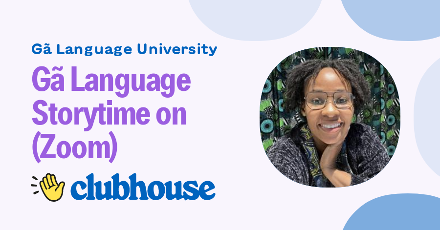 Gã Language Storytime on (Zoom)