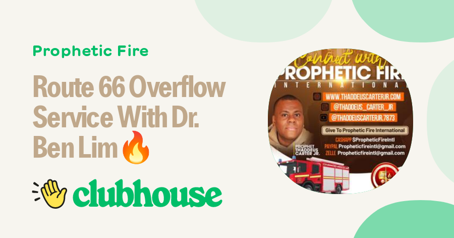 Route 66 Overflow Service With Dr. Ben Lim🔥 - Prophetic Fire