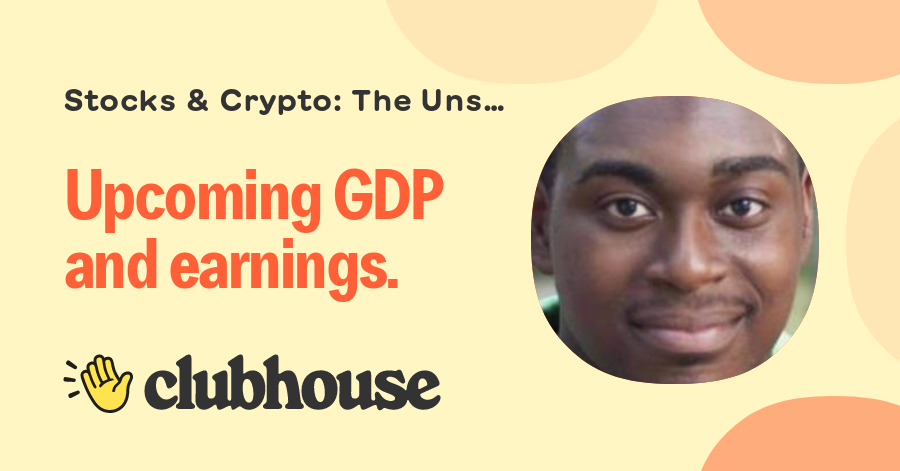 Upcoming GDP and earnings.