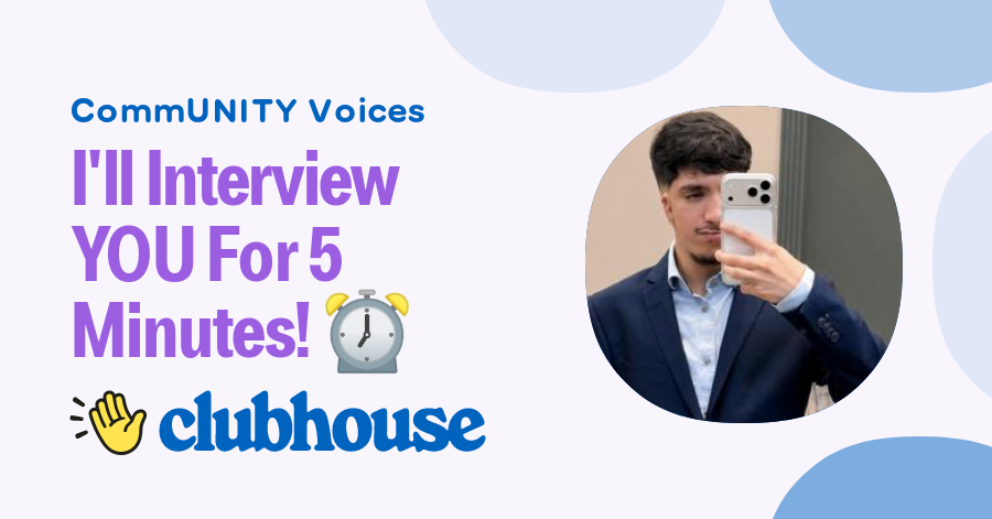 I'll Interview YOU For 5 Minutes! ⏰