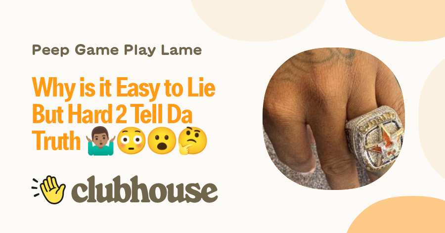 Why is it Easy to Lie But Hard 2 Tell Da Truth 🤷🏽‍♂️😳😮🤔