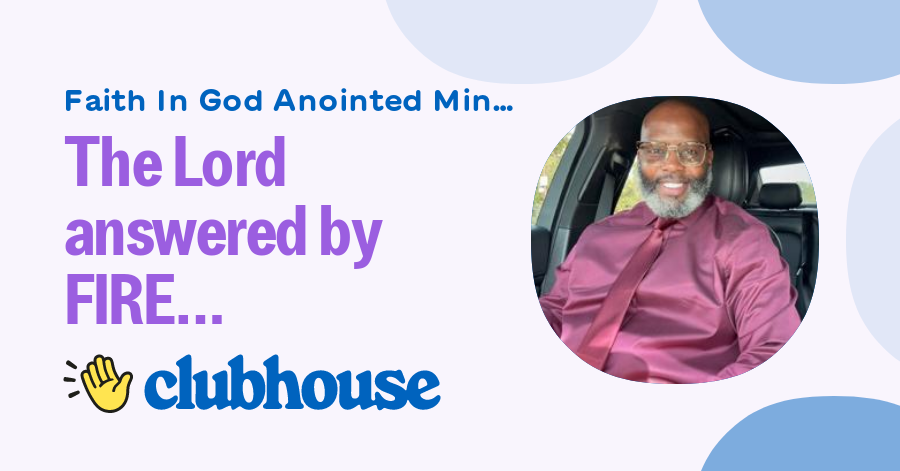 Join The Lord answered by FIRE…