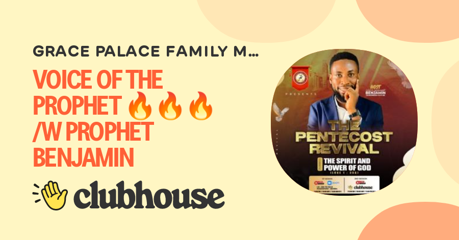 Join VOICE OF THE PROPHET 🔥🔥🔥 /W PROPHET BENJAMIN