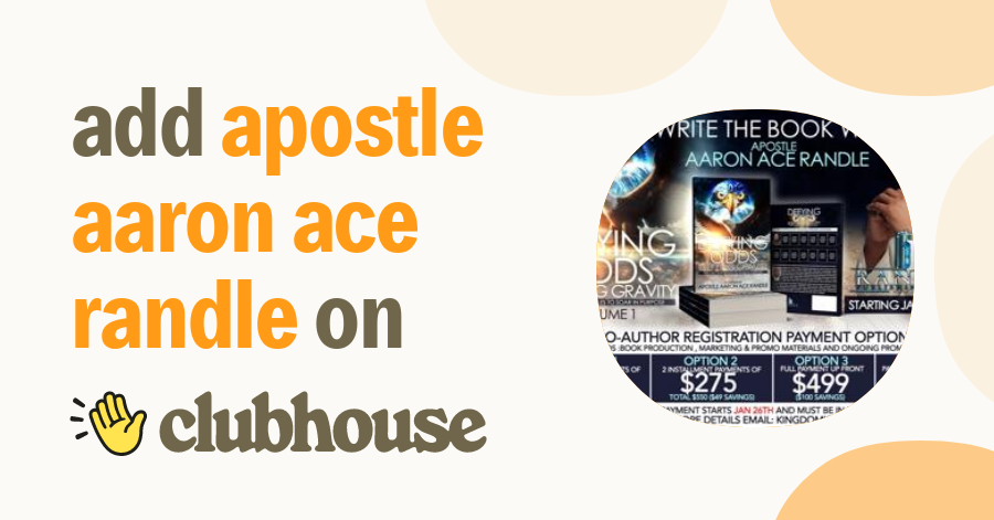 APOSTLE AARON ACE RANDLE - Clubhouse